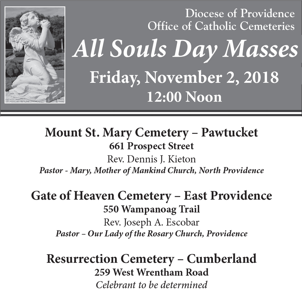 All Souls Day Masses At Our Catholic Cemeteries Catholic Cemeteries